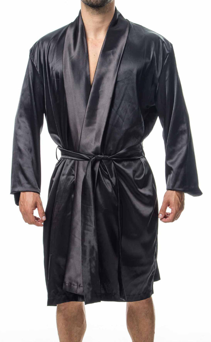Discover Elegance: Malebasics Satin Robe for Sophisticated Comfort ...